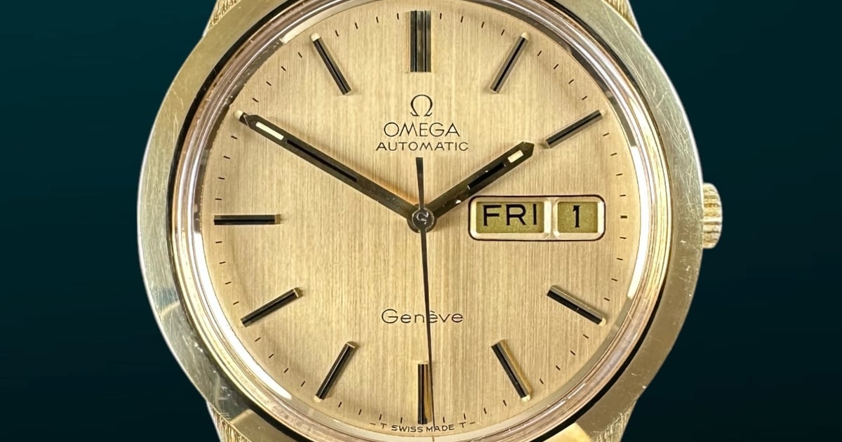 Vintage Omega Genève DayDate Automatic Gold Plated 166.0169 - 36,5mm ...