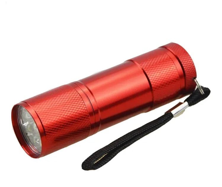 Aluminum mini 9 LED flashlight | Vprints Cambodia