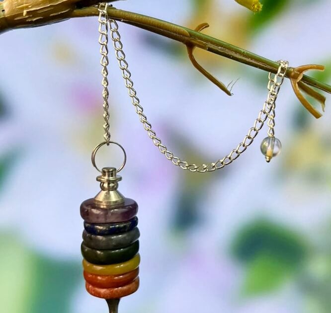 Handmade Seven Chakra Pendulum | Personal