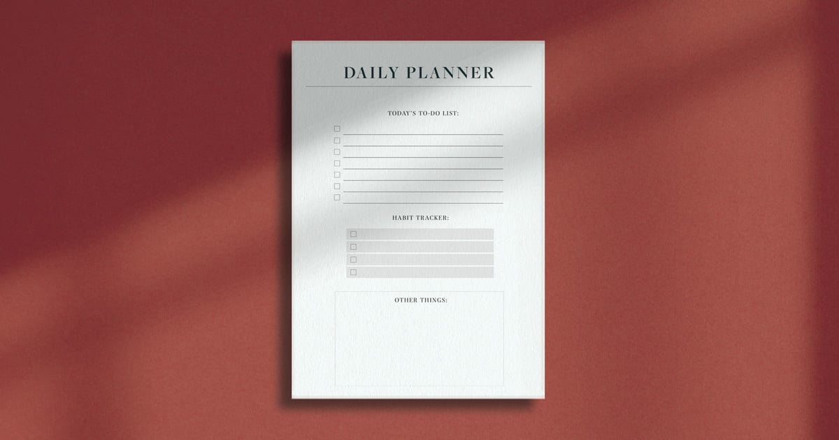 Daily Planner No.1 Printable