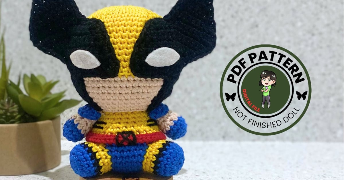 PDF Pattern - Wolverine Crochet Pattern - Wolverine Amigurumi - Digital ...