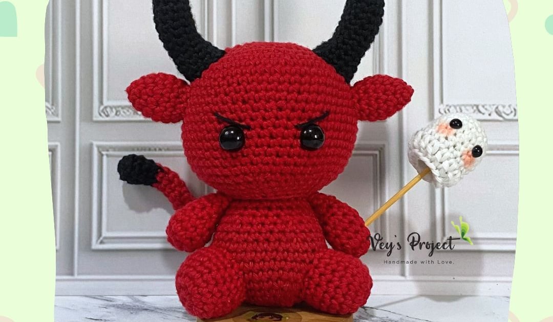 PDF Pattern - Little Red Devil Pattern - Little Red Devil Amigurumi ...