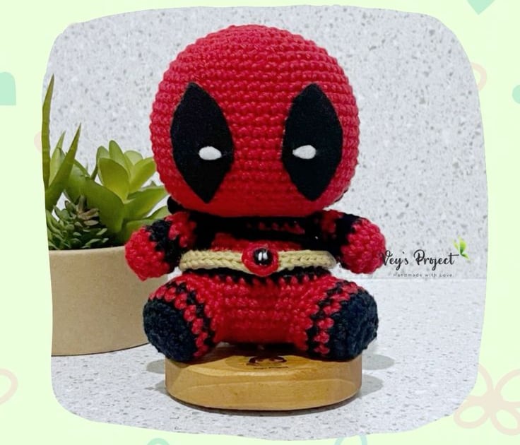 PDF Pattern - Deadpool Crochet Pattern - Deadpool Amigurumi - Digital ...