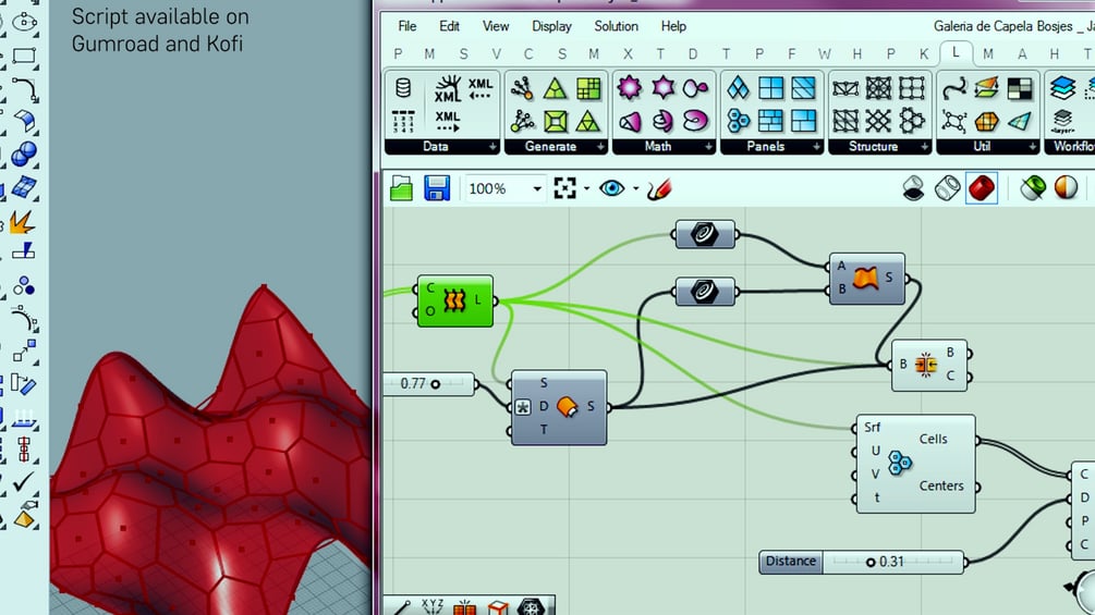 (Rhino3D + Grasshopper Script) Shell Structure [Grasshopper & Rhino3D] | Dana Krystle ...