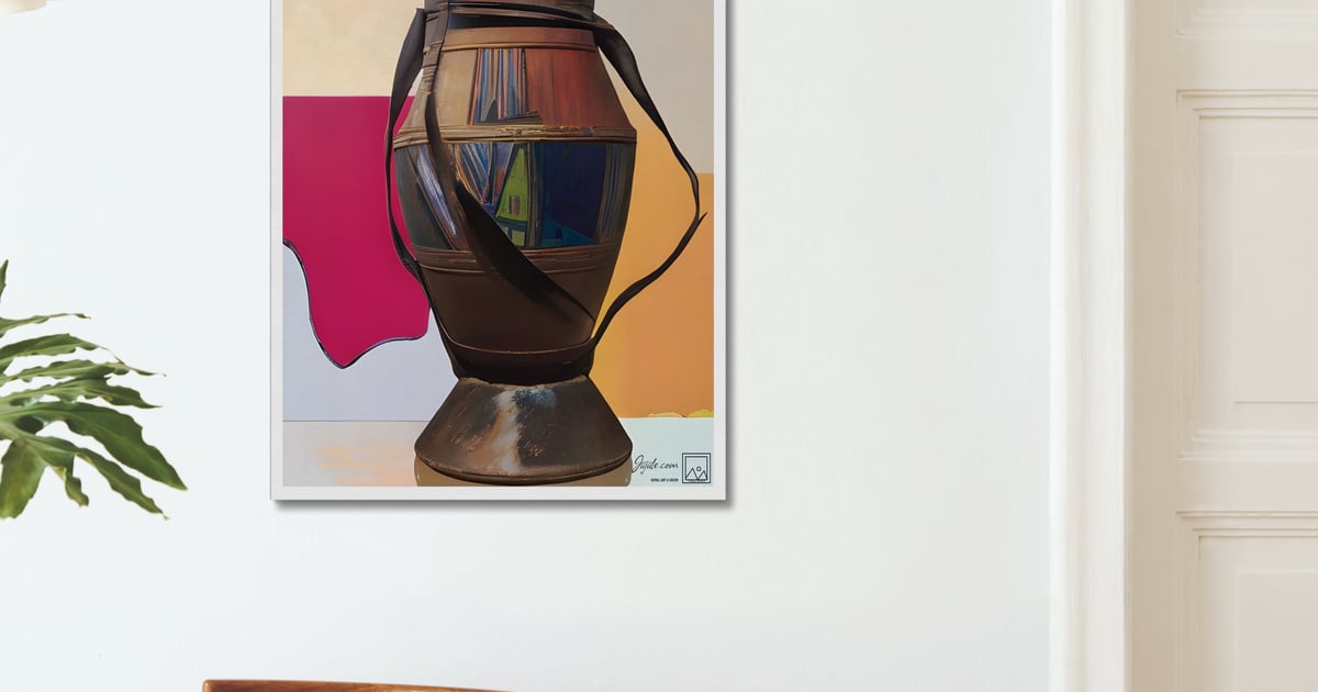 Traditional Somali Nomadic Wooden Milk Container Print (24x36-Frame ...