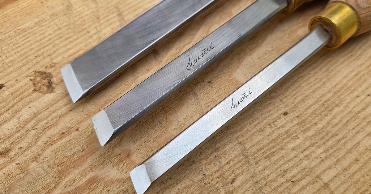 High-Quality M2 Cryogenic Steel Skew Chisel | Tomasic Woodturning