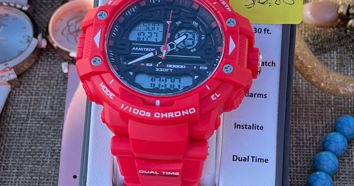 Men's Armitron Red Sports Watch | Lovechild's Lovely Boutique & Creations