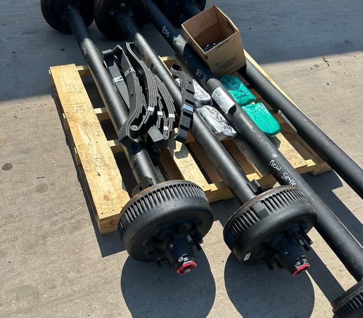 8K trailer axle complete / Eje de 8K completo | Gordo Trailer Parts of ...