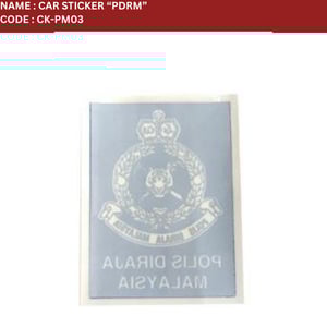 Car Sticker PDRM | YATA Uniform