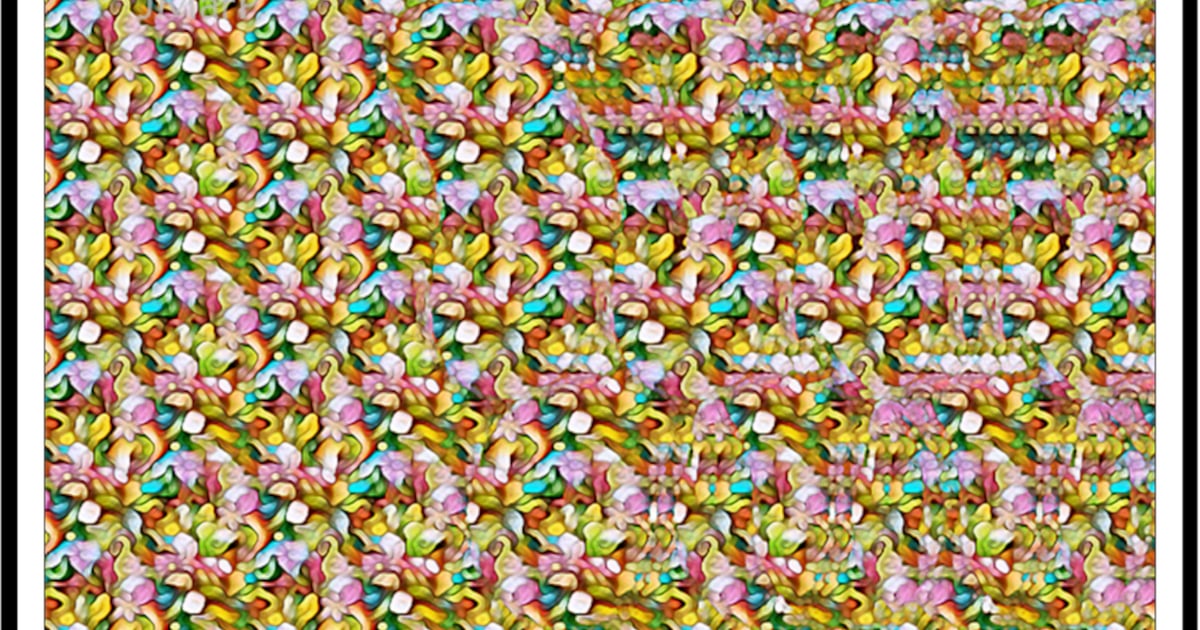 Butterfly Stereogram - Parallel View, Magic Eye Hidden 3D | JMarP ...