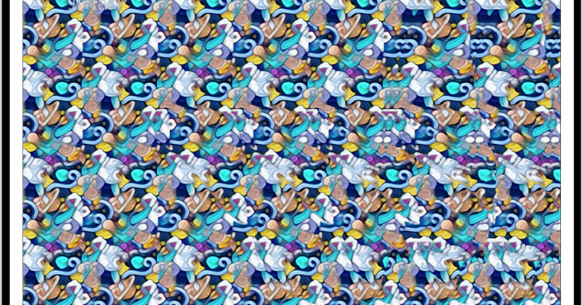 Butterfly Stereogram - Cross-eyed View, Magic Eye Hidden 3D | JMarP ...