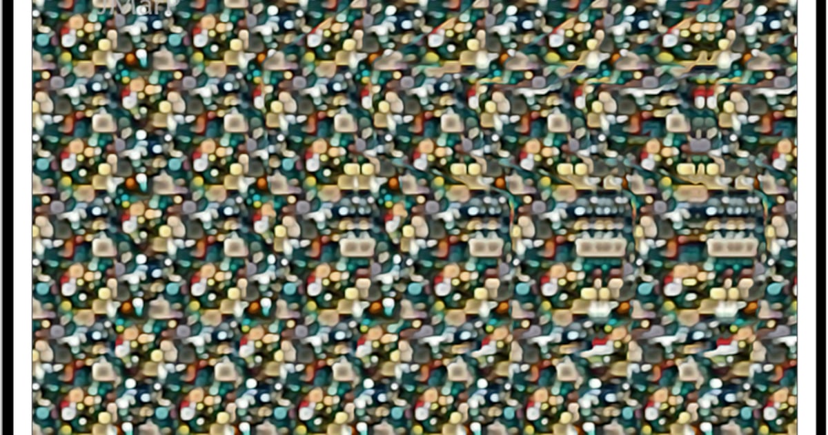Cube Stereogram - Parallel View, Magic Eye Hidden 3D | JMarP Stereograms