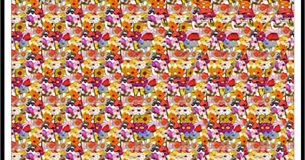 Model Stereogram - Cross-eyed View, Magic Eye Hidden 3D | JMarP Stereograms