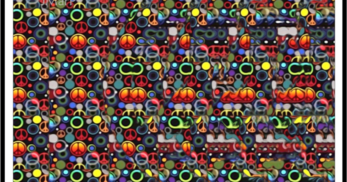 Peace Stereogram - Parallel View, Magic Eye Hidden 3D | JMarP Stereograms