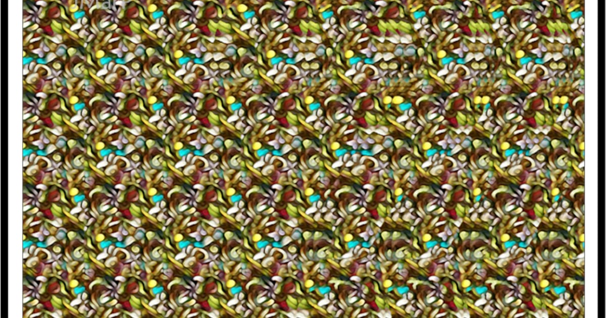 Question Mark Stereogram - Cross-eyed View, Magic Eye Hidden 3D | JMarP ...