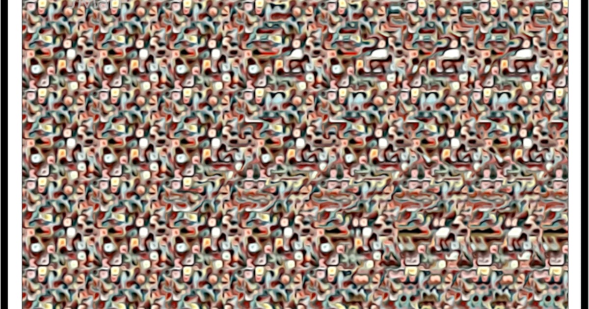Horse Rider Stereogram - Cross-eyed View, Magic Eye Hidden 3D | JMarP ...