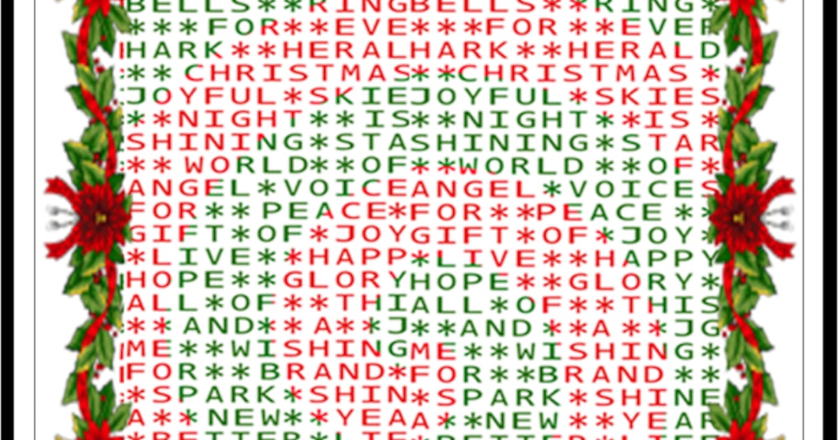 Christmas Wish Stereogram - Parallel View, Magic Eye Hidden 3D | JMarP ...