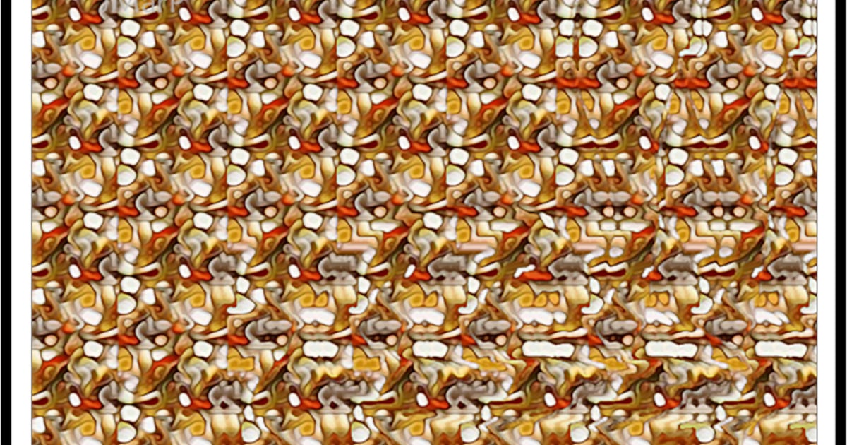 Snake 1 Stereogram - Cross-eyed View, Magic Eye Hidden 3D | JMarP ...