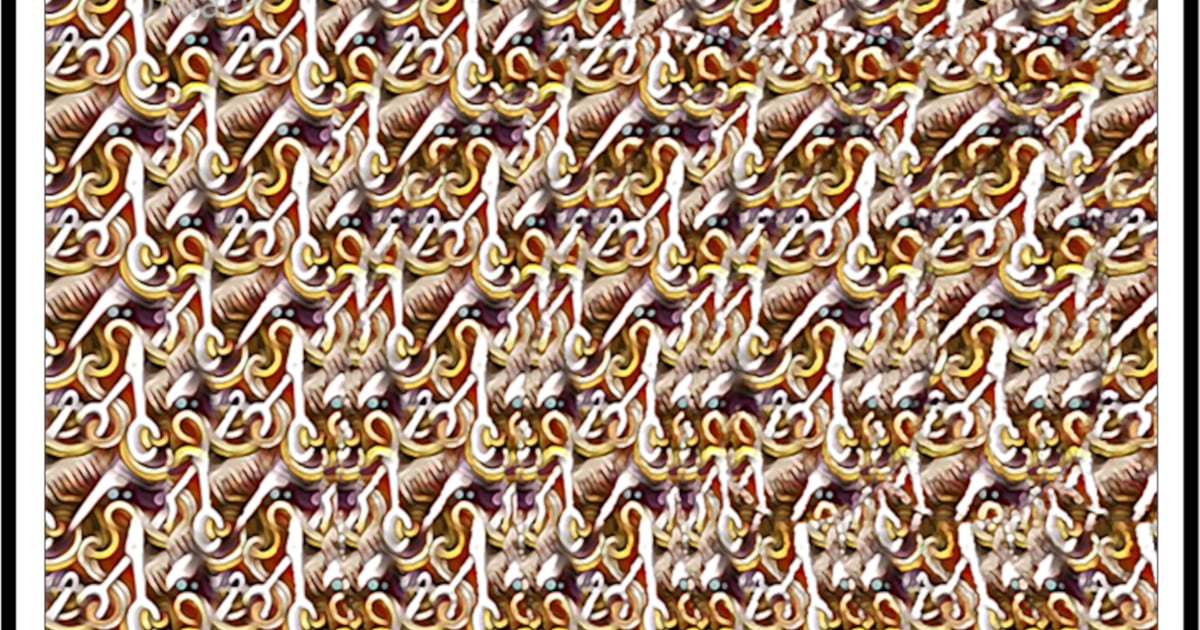 Spiral 2 Stereogram - Cross-eyed View, Magic Eye Hidden 3D | JMarP ...