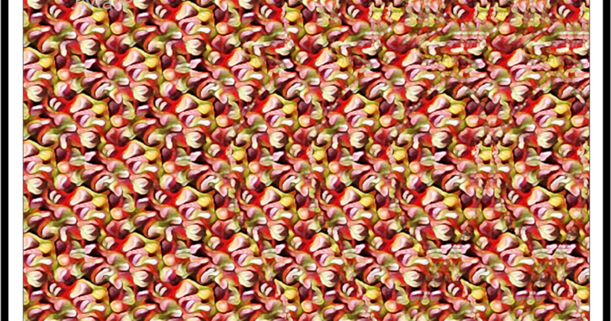Strawberry Stereogram - Parallel View, Magic Eye Hidden 3D | JMarP ...