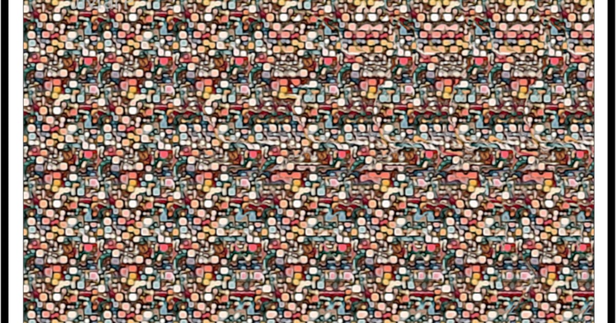 Sway Stereogram - Cross-eyed View, Magic Eye Hidden 3D | JMarP Stereograms