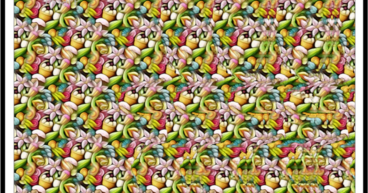 Teddy Bear Stereogram - Parallel View, Magic Eye Hidden 3D | JMarP ...