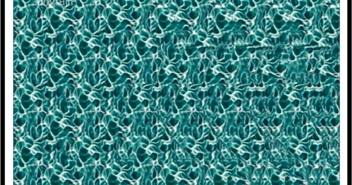 Turtle Stereogram - Parallel View, Magic Eye Animal Hidden 3D Optical ...