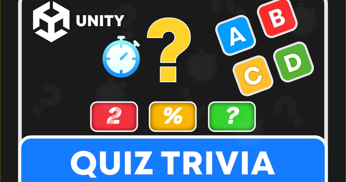 Unity Quiz Game Template Game Asset For Unity Developers Grafik Games