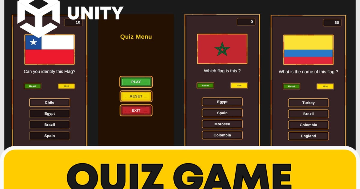 Unity Quiz Tutorial Game Asset for Developers | Grafik Games