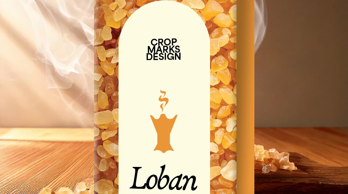 Loban Frankincense Dhoop Packaging Design Template - Clean & Natural ...