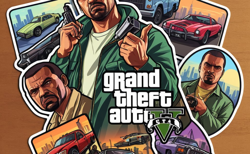 Grand Theft Auto GTA VICE CITY Sticker | STICK BNS