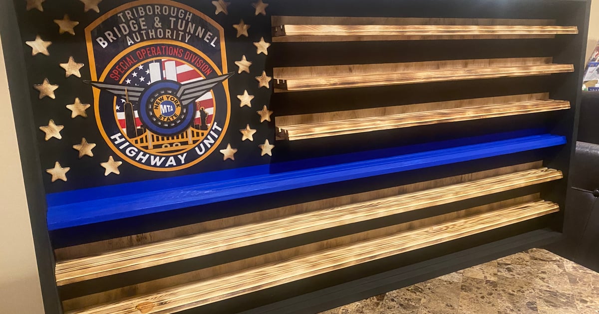 Triborough Bridge & Tunnel Authority Flag | Arkham City Woodworks