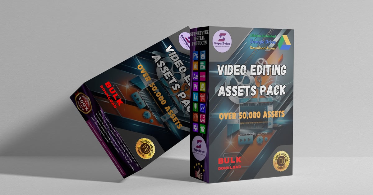 Video Editing Assets Pack | SuperBytez