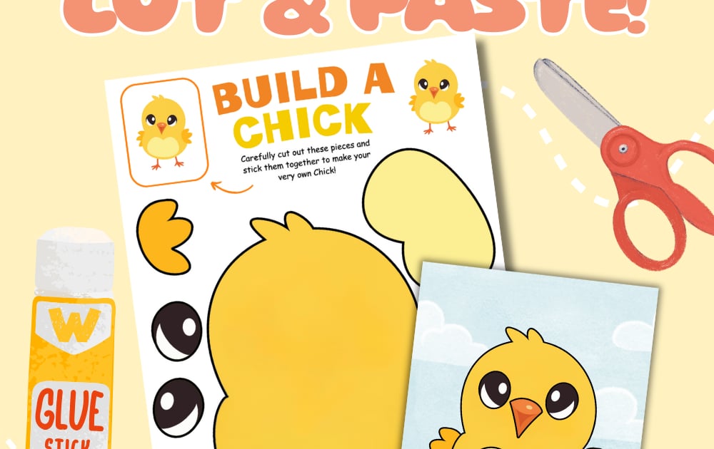 Build A Chick Printable Kit | Story Books by Sandy