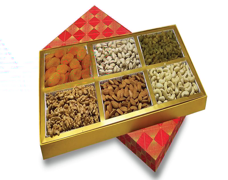 Exquisite Assorted Dry Fruits Gift Box | Arabian Nuts World