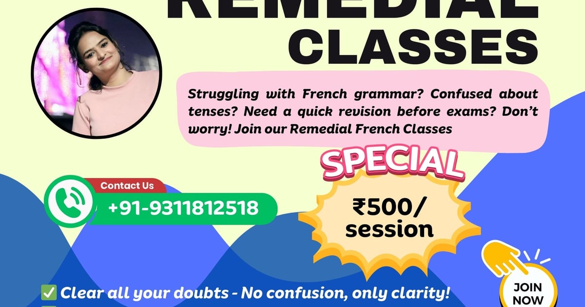 French Remedial Classes – Clear Doubts & Revise At Your Pace ...