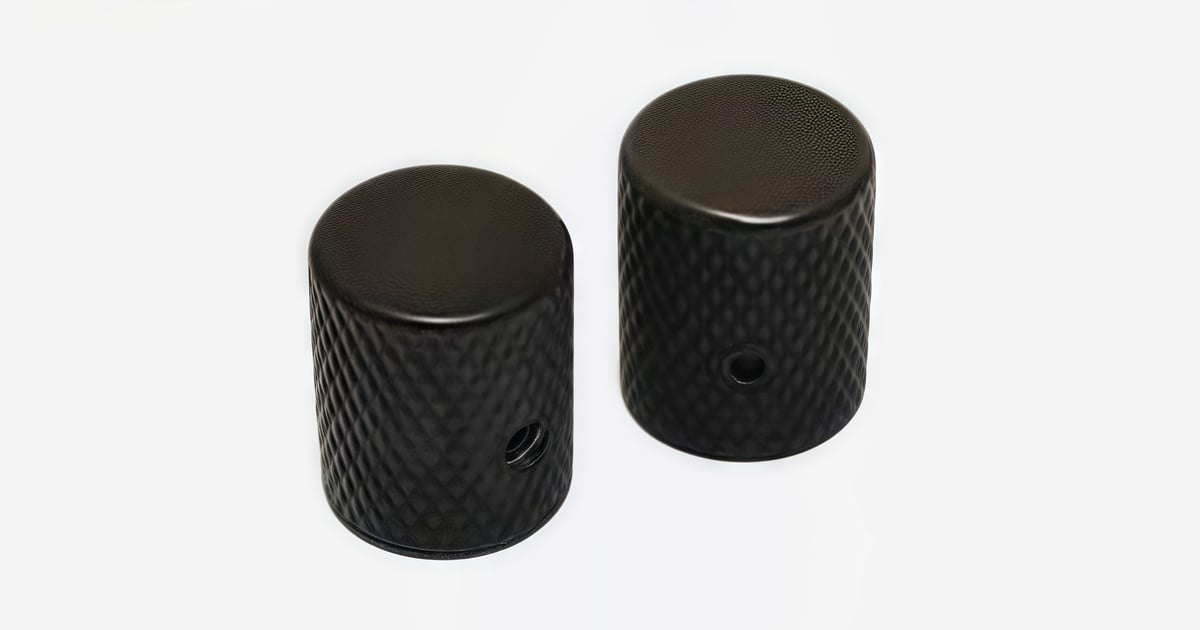 Black Knurled Control Knobs | HUGE-UP Machinery