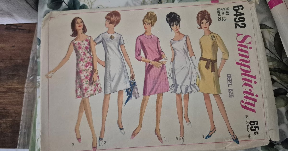 Vintage Simplicity 6492 Sewing Pattern | Vintage Pattern Paradise