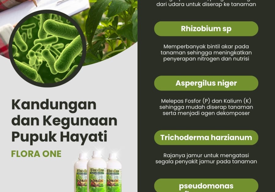 Pupuk Hayati Flora One | Centra Biotech ID Shop