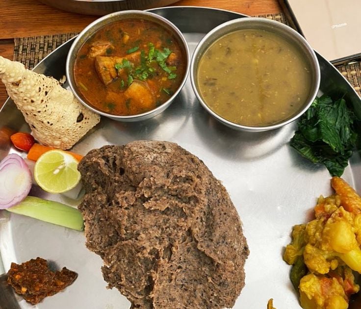 Traditional Nepali Dhido Set | EMA TANDOORI CAFE