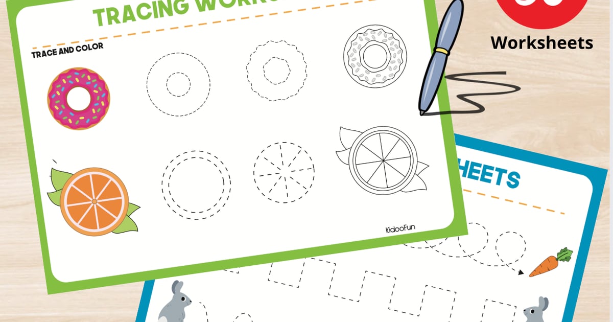 Tracing Practice, Pre-Writing Worksheets, Line Tracing Worksheets ...