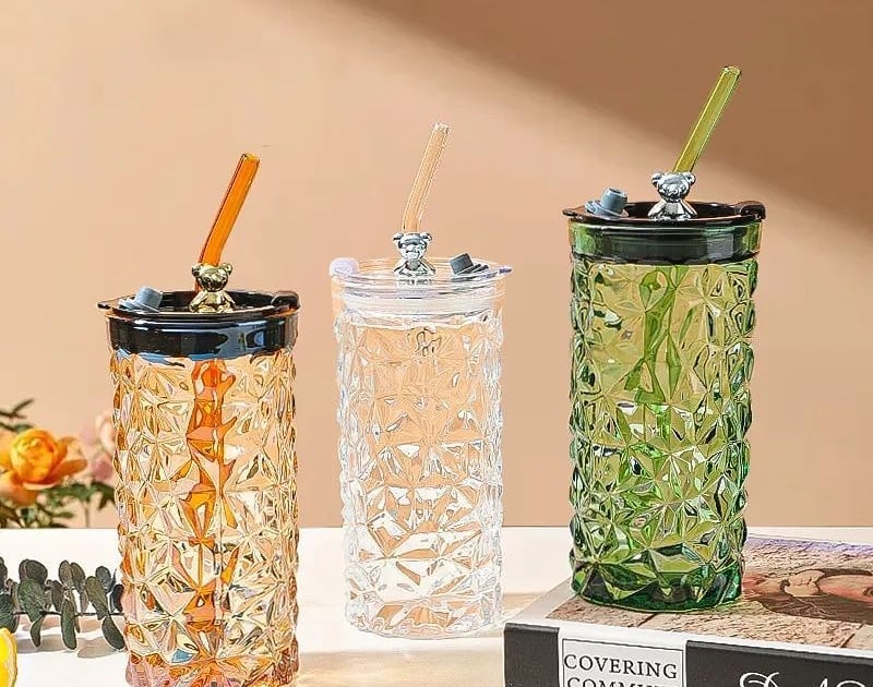 Crystal glass sipper | Cherry Blossom