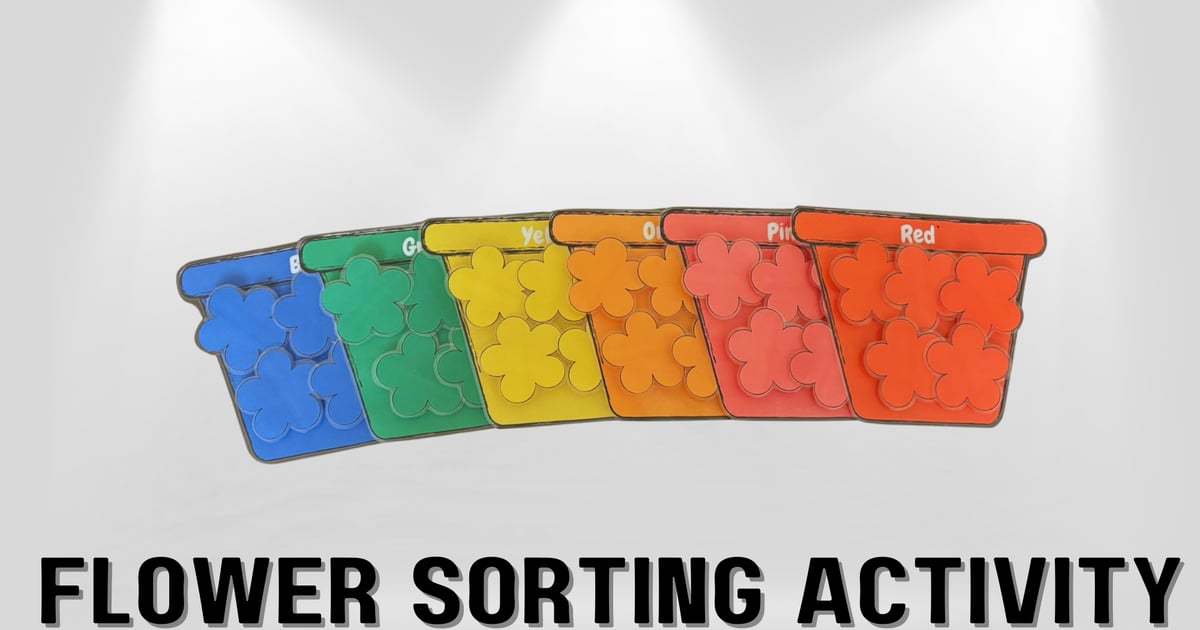 Flower Sorting Activity | Print-A-Play