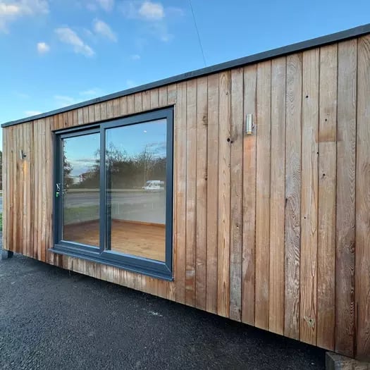 20x10 Timber Cladded Garden Room | Armstrong Prefab Cabins & Containers