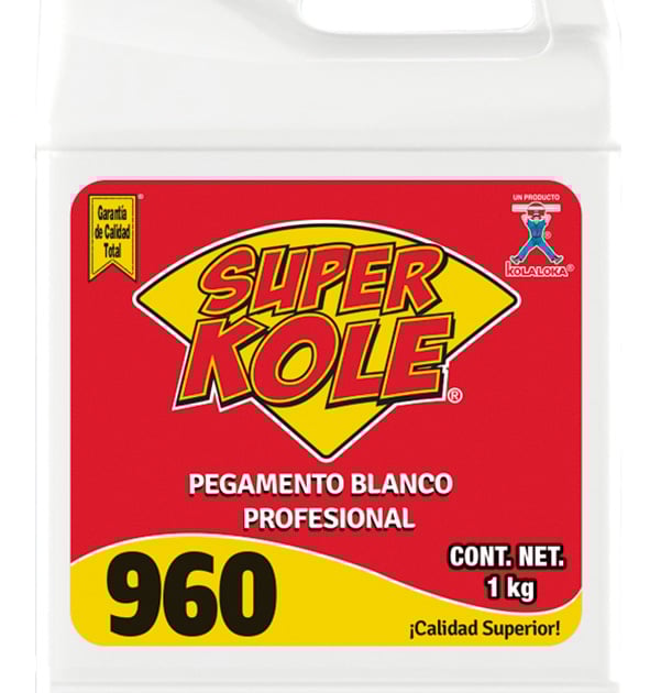 Pegamento Blanco Profesional Super Kole 1 KG de Kola Loka | Mafo Group