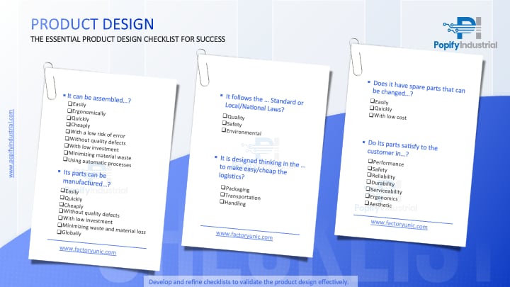 PRODUCT DESIGN - Checklist (PDF) | FactoryUniC
