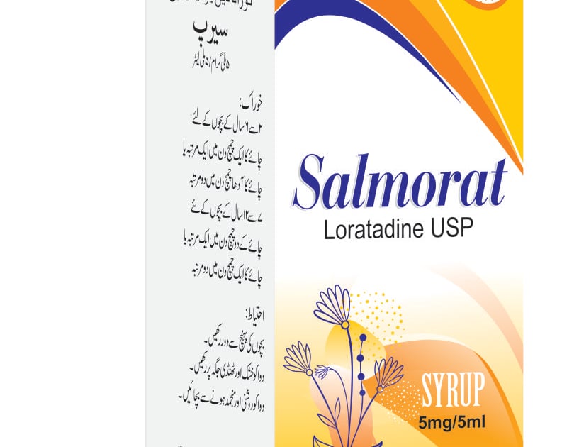 Salmorat Loratadine Syrup | Fedro Pharmaceutical Labs (Pvt.) Ltd