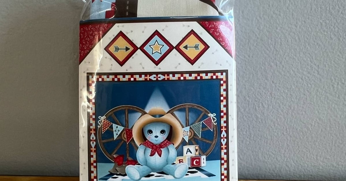 Cowboy Bear Baby Panel | The Quilting EMT