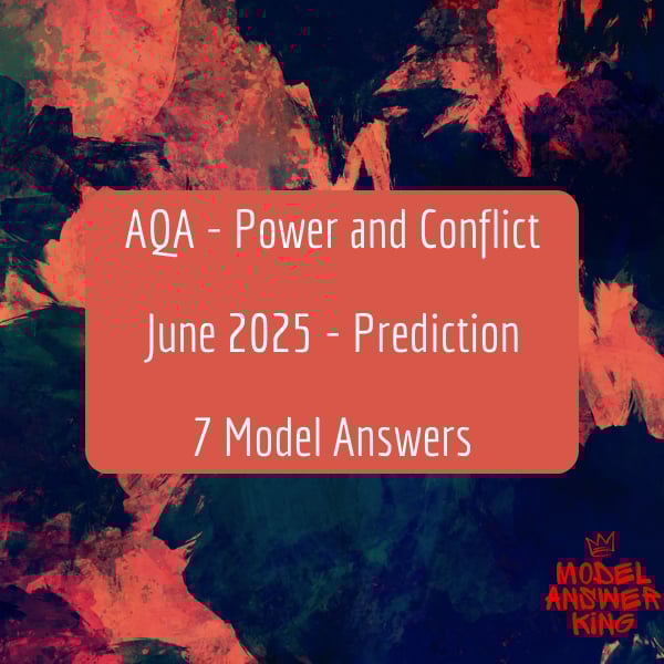 Power and Conflict Poetry – 2025 Predicted Question Model Answer Pack ...