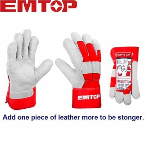 Emtop Leather Gloves size 10.5' | Outlet Free Shop
